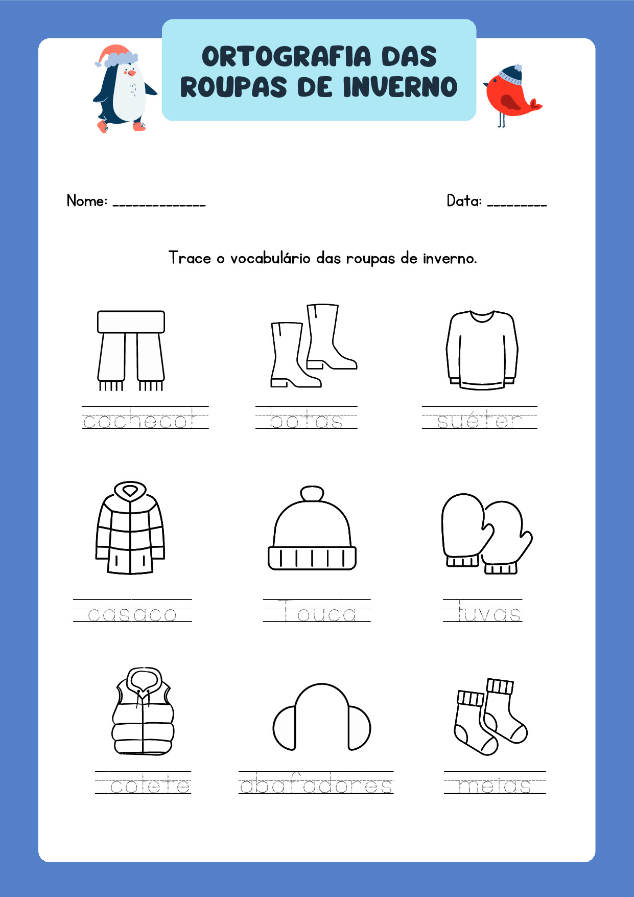 Atividades de Inverno para Educação Infantil em PDF